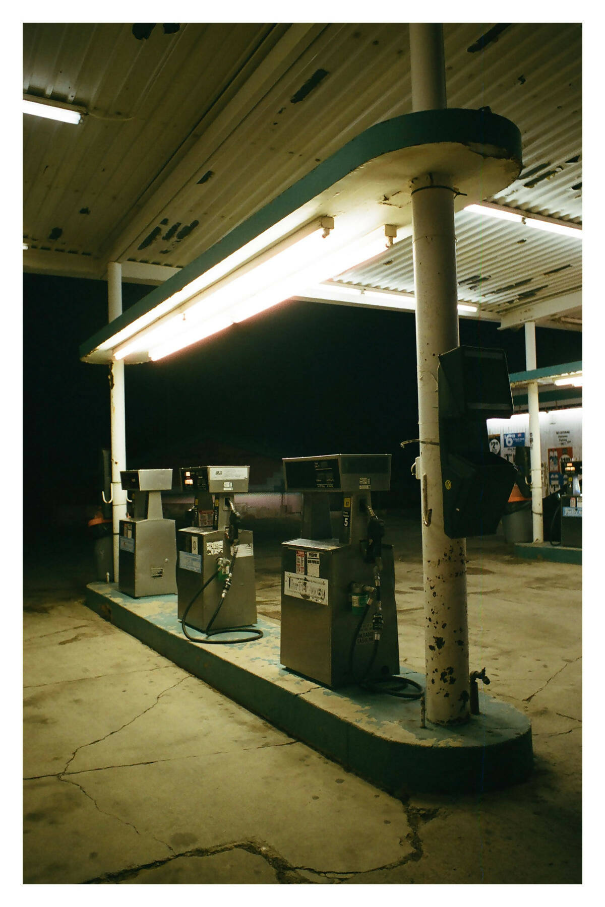 Gas Station Postcard Print